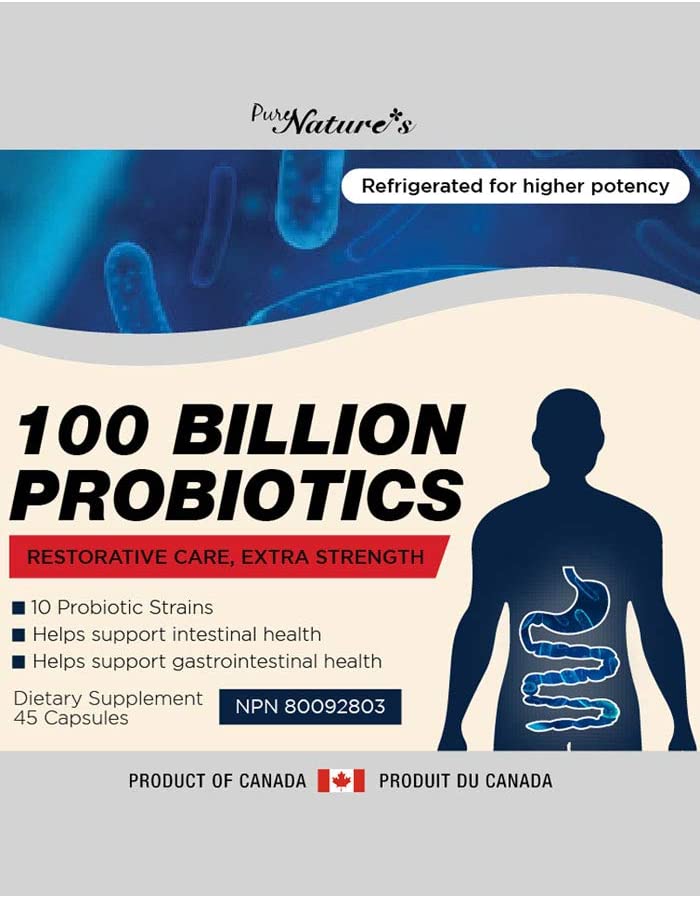 PNC 100 Billion Probiotics - Digestive & Gut Health Support , 45 Capsu ...